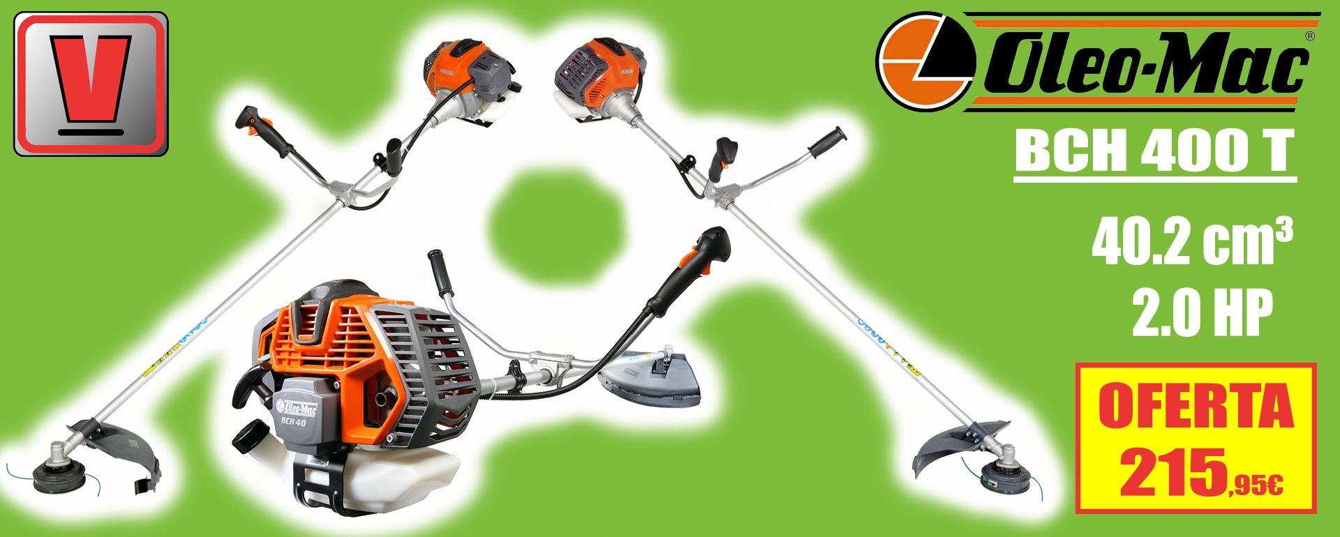 Desbrozadora Oleo Mac BCH 400 T • 215,95 € ENVIO GRATIS