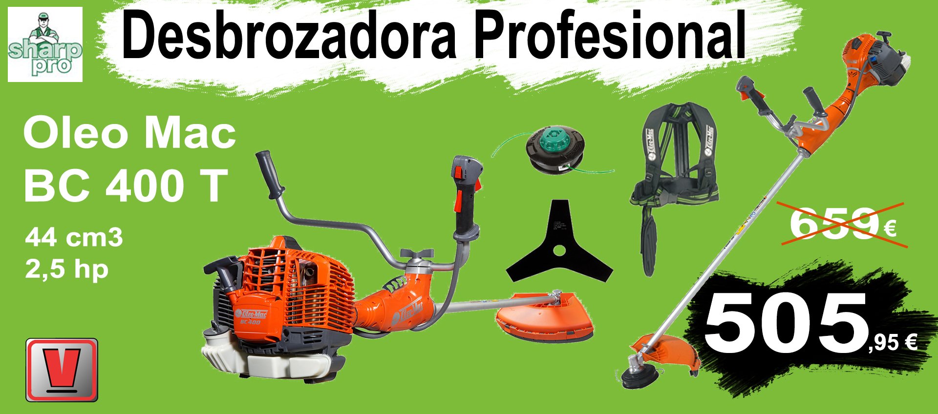 Desbrozadora Oleo Mac BC 400 T • 505,95 € ENVIO GRATIS