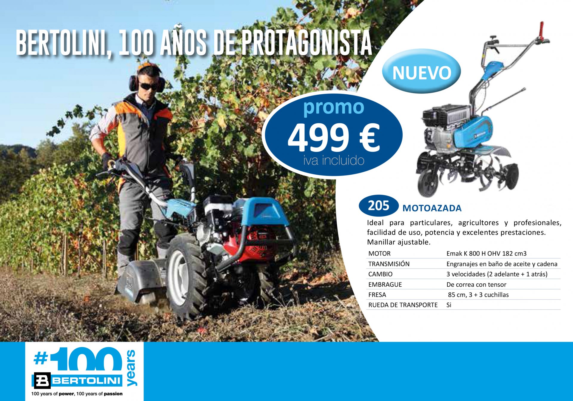 Motoazada Bertolini 205 S • 499,95 € ENVIO GRATIS